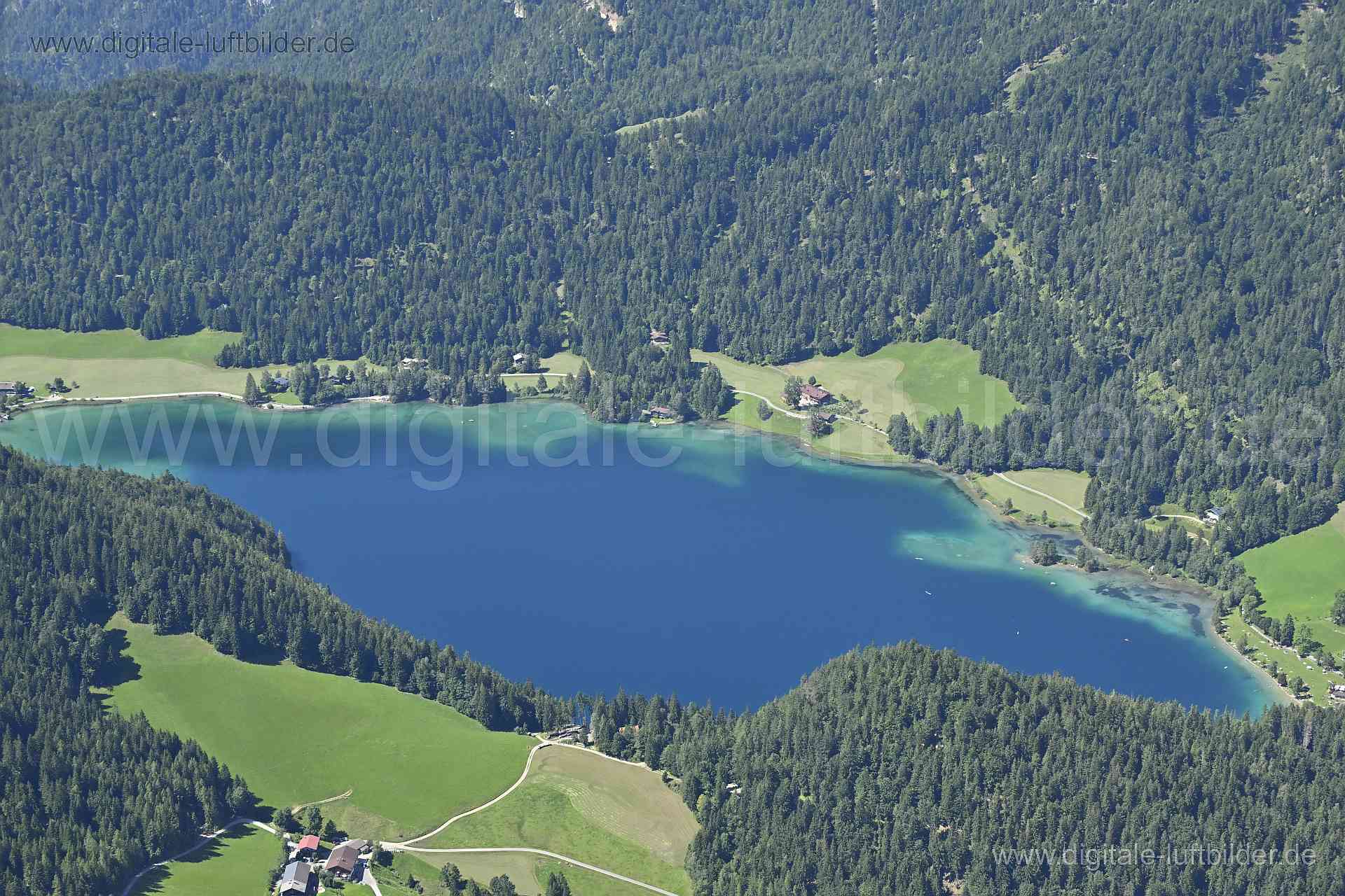 Luftbild - Hintersteiner See in Tirol