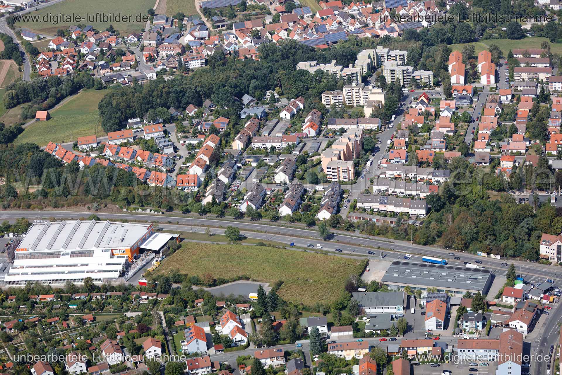 Luftbild: Würzburger Straße, Fürth