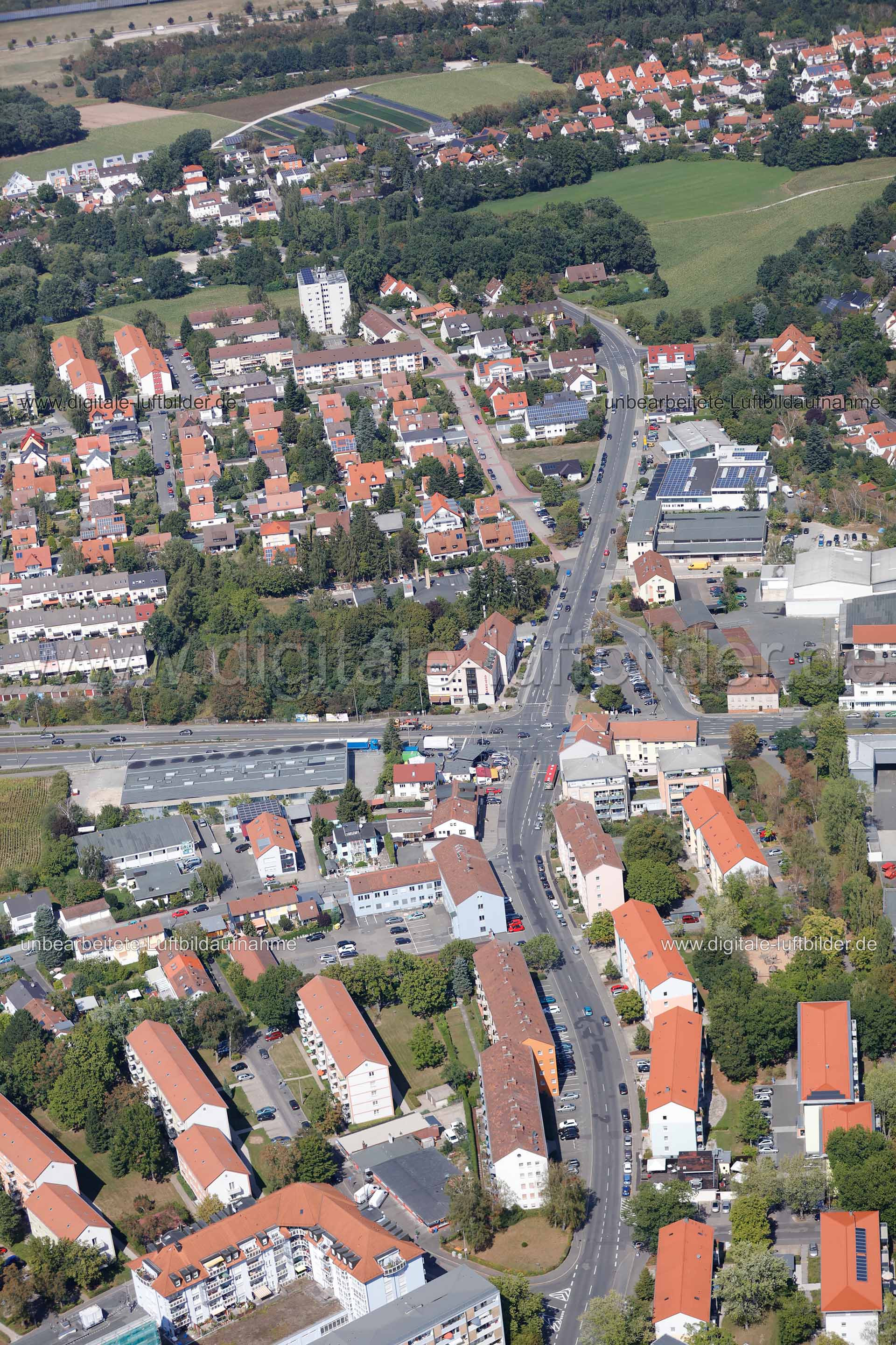 Luftbild: Würzburger Straße, Fürth
