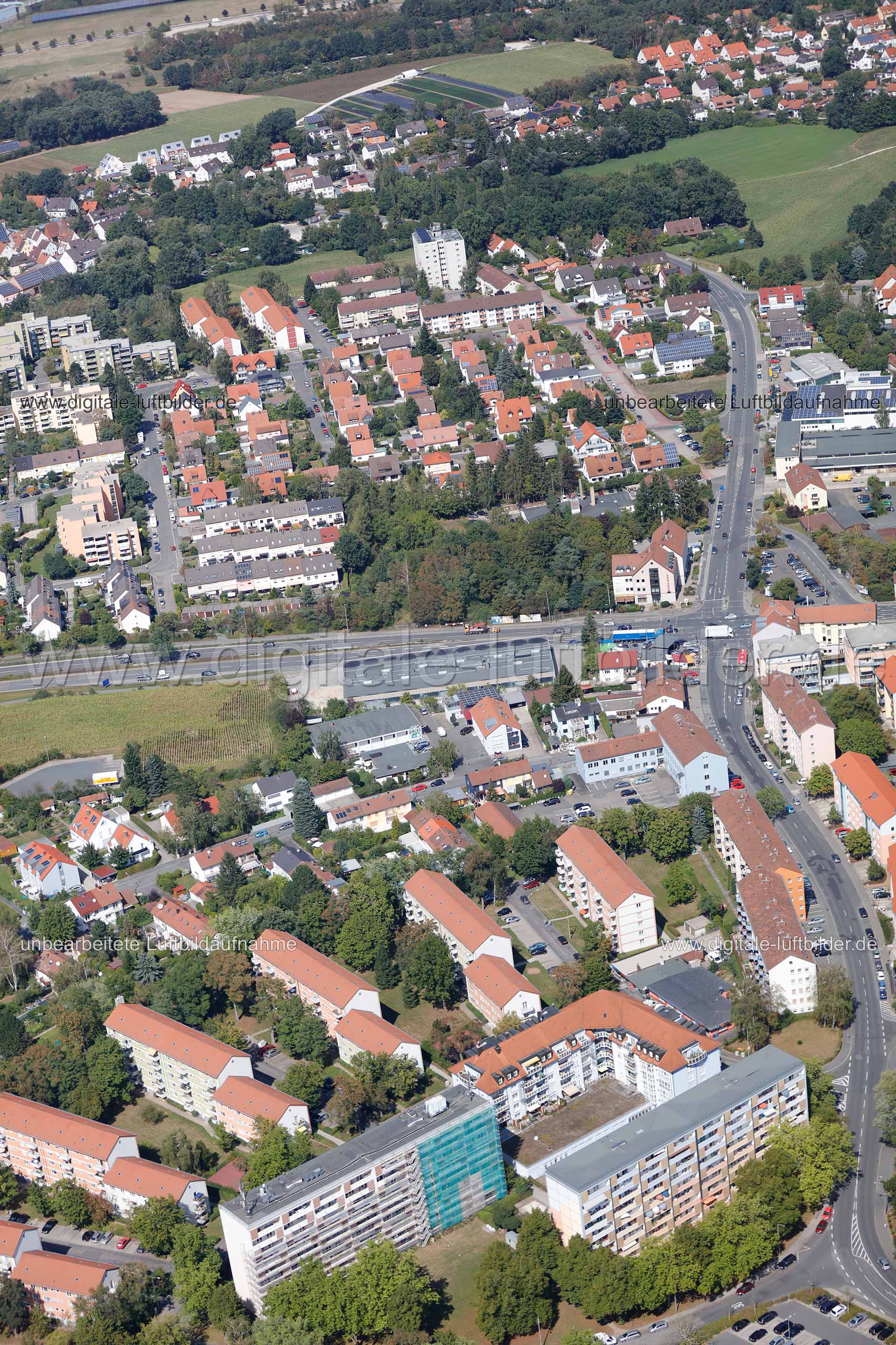 Luftbild: Würzburger Straße, Fürth