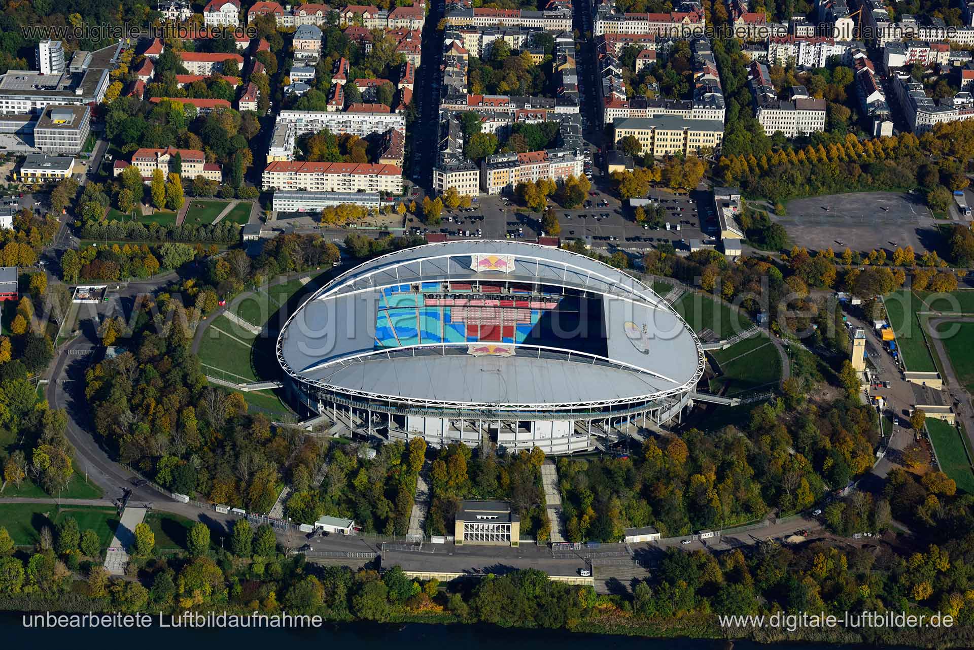 Luftbild: Red Bull Arena, Leipzig