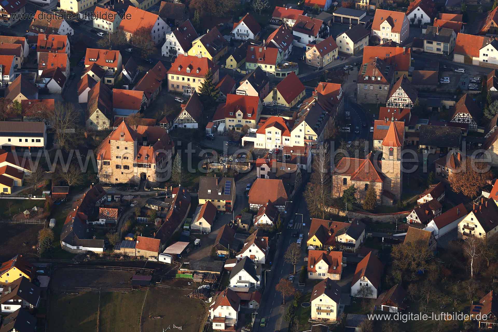 Luftaufnahme Kornburg, Nürnberg | Mittelfranken Bayern