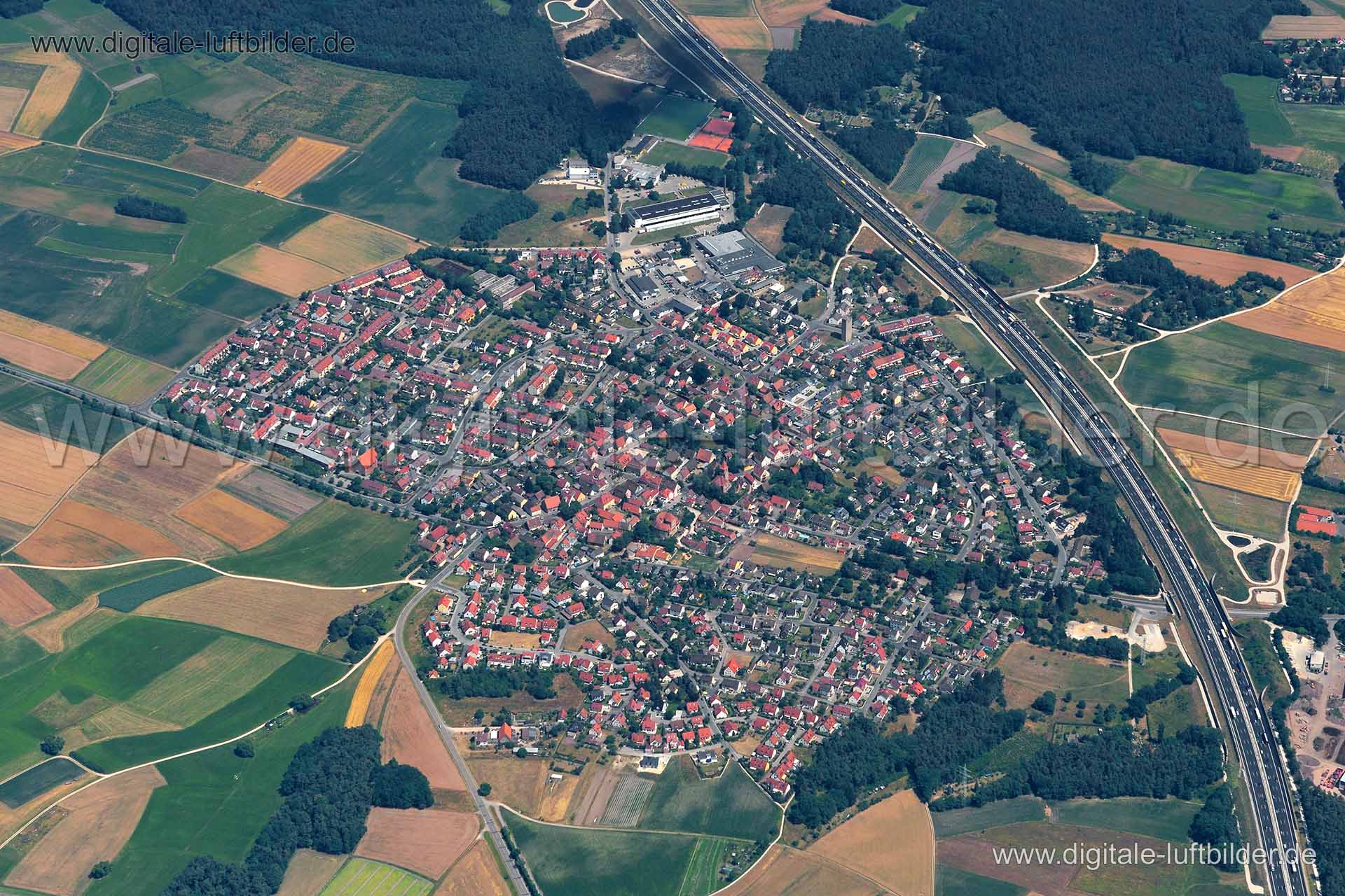 Luftbild: Kornburg, Nürnberg