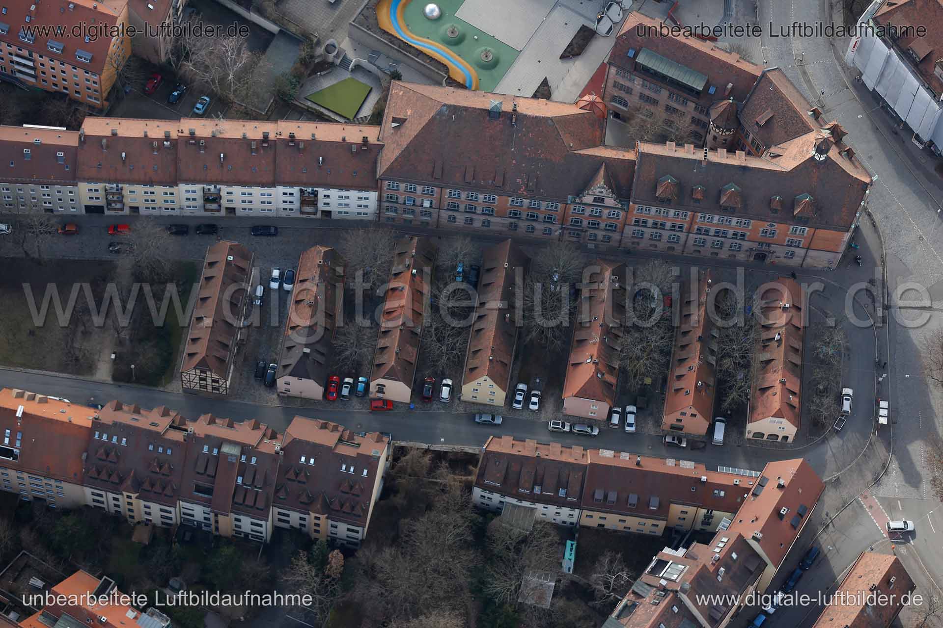 Luftaufnahme Sieben Zeilen, Nürnberg | Mittelfranken Bayern