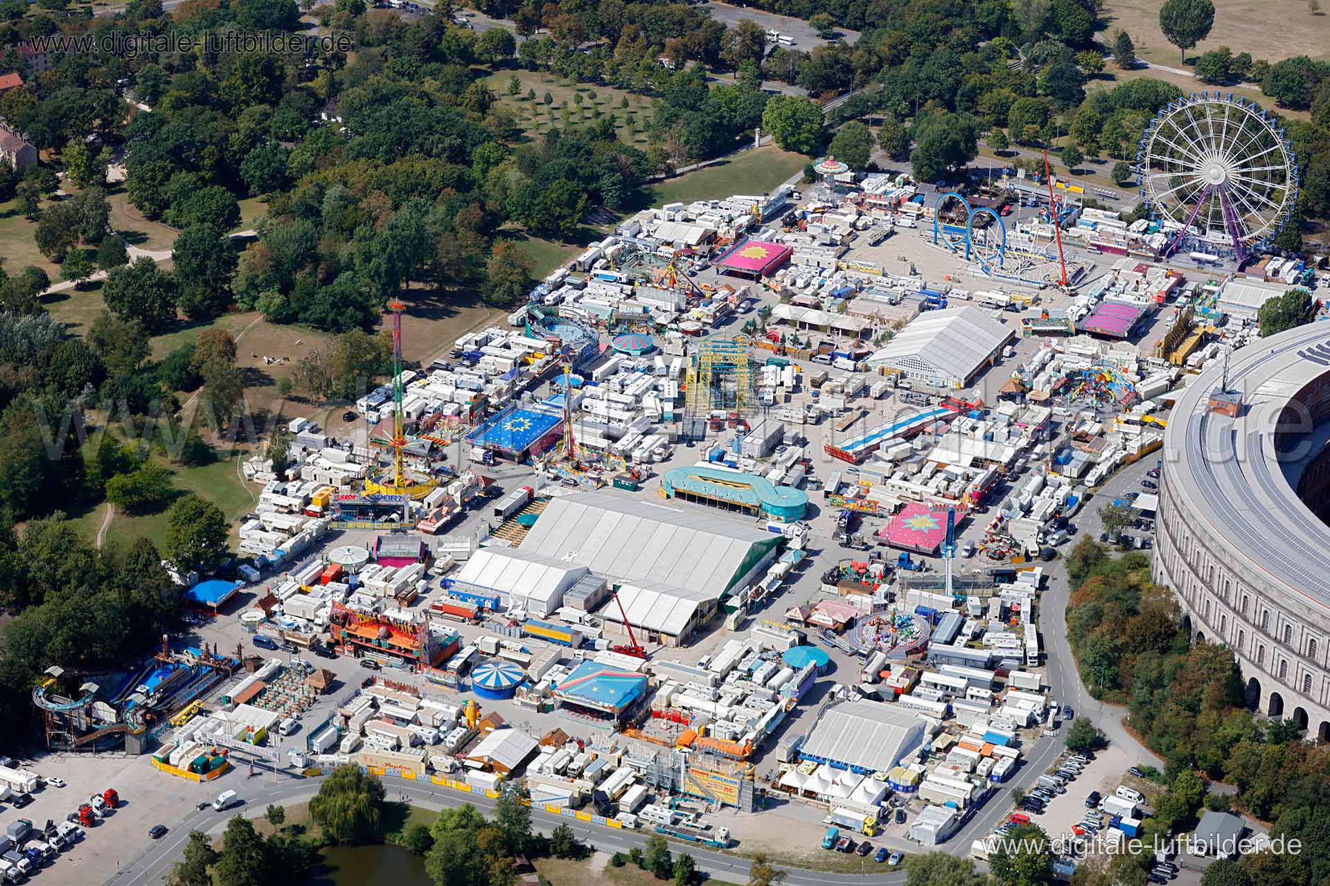 Luftbild: Volksfest, Nürnberg