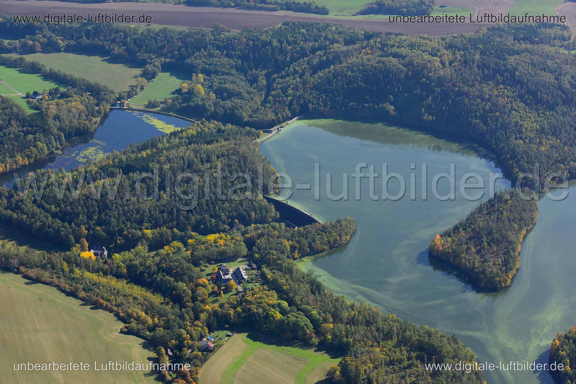 Luftbild: Talsperre Weida, Weida